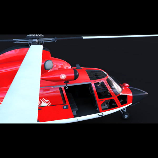 rescue helicopter pilot 3d model
