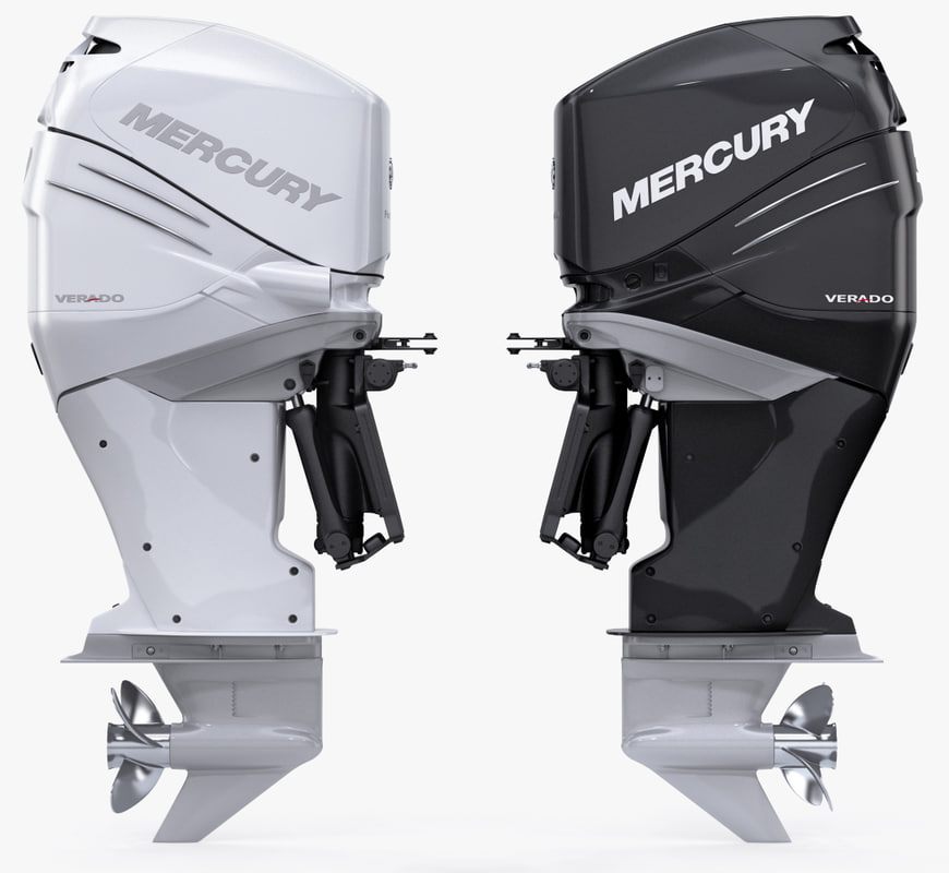 mercury verado 350 power 3d model