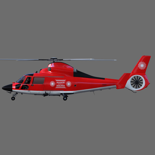 rescue helicopter pilot 3d model