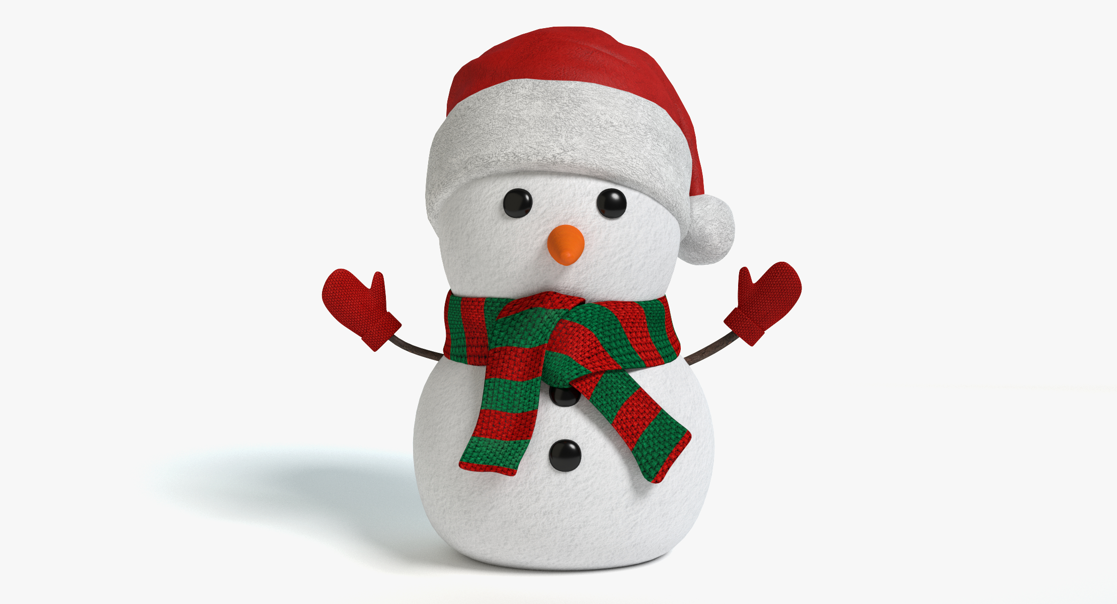 maya holiday snowman
