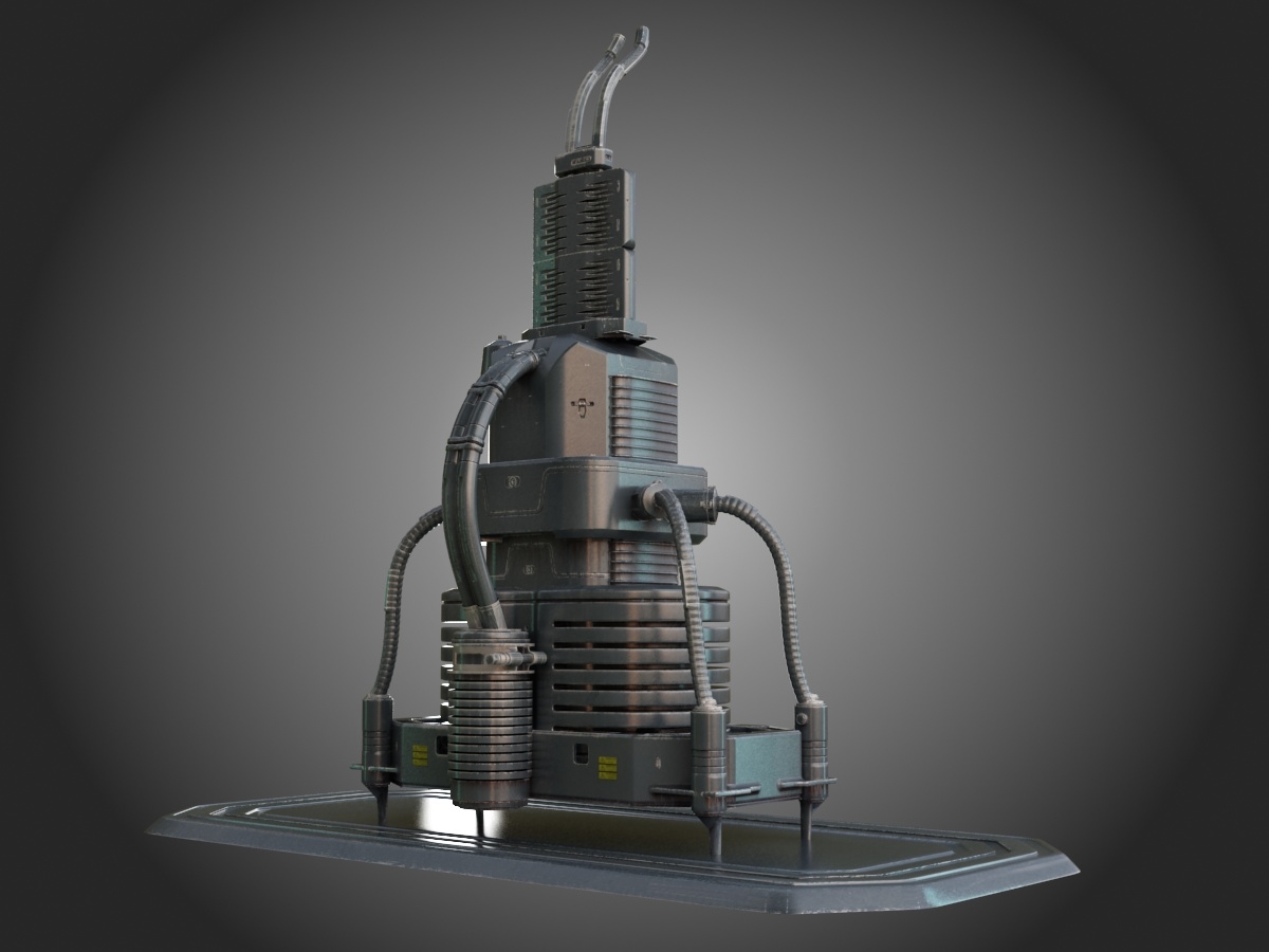 3d enigine reactor model