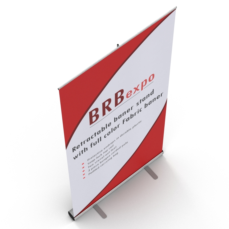 3d banner stand 2 model