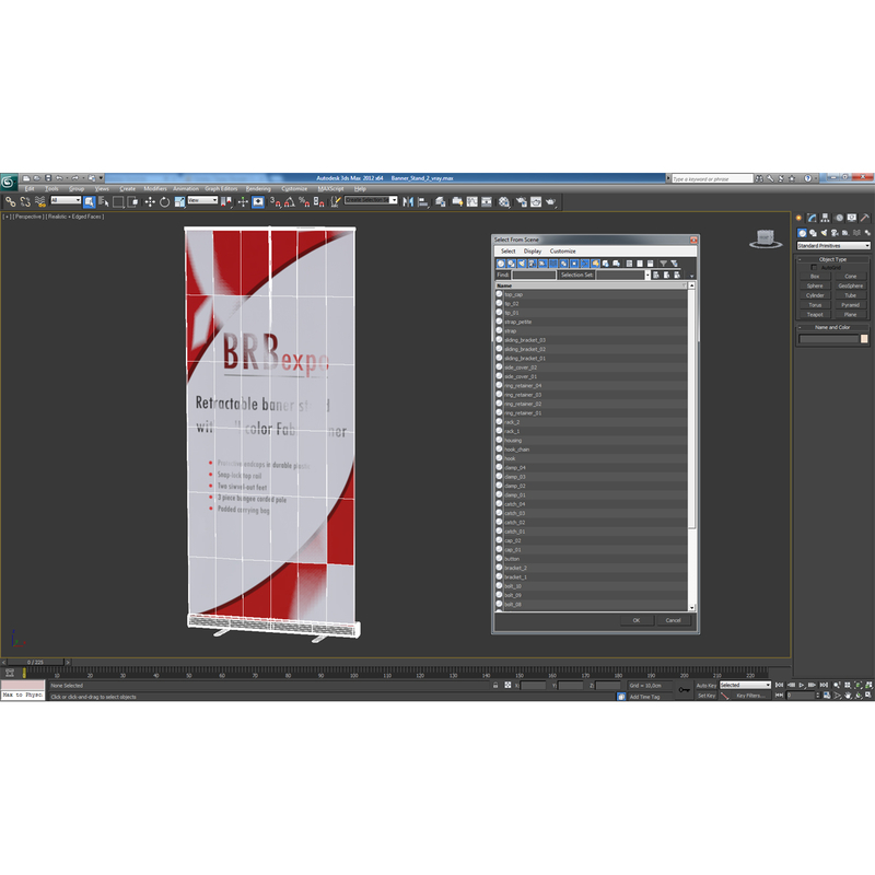 3d banner stand 2 model