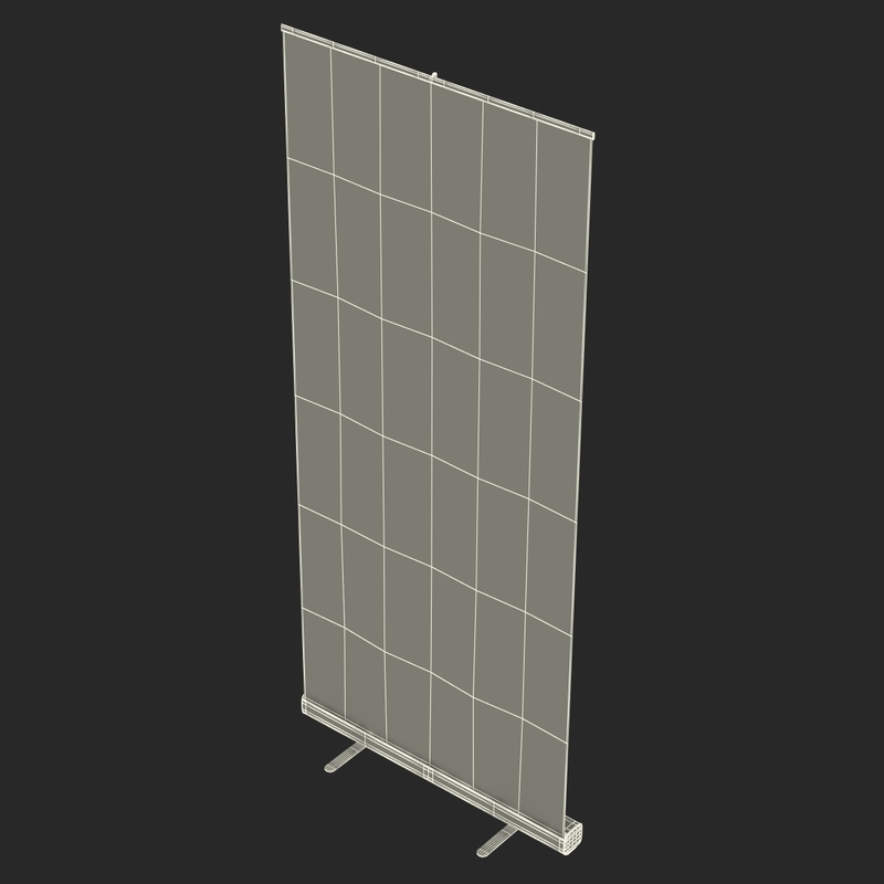 3d banner stand 2 model