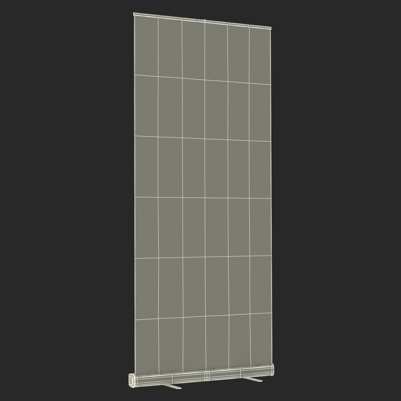 3d banner stand 2 model