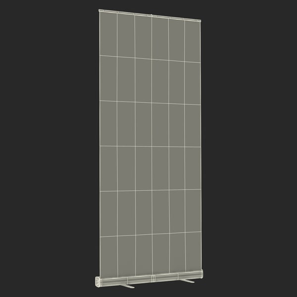 3d banner stand 2 model