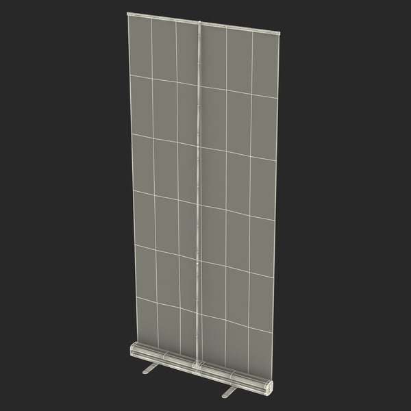 3d banner stand 2 model