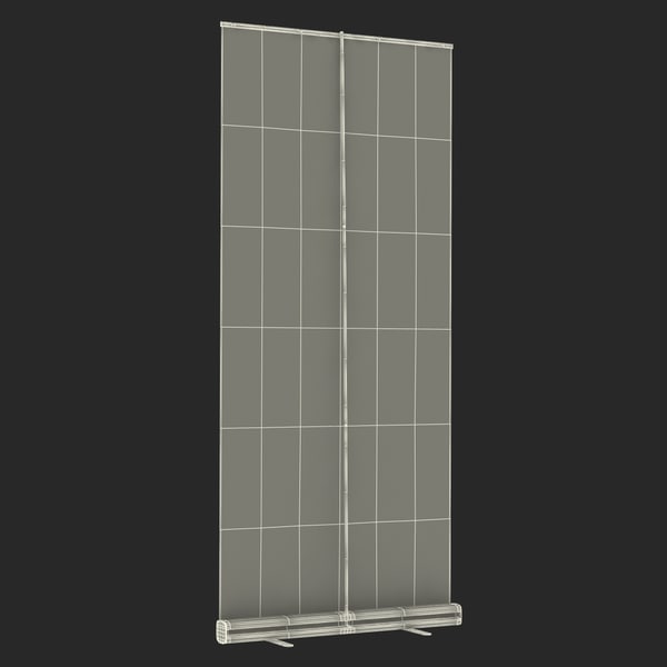 3d banner stand 2 model