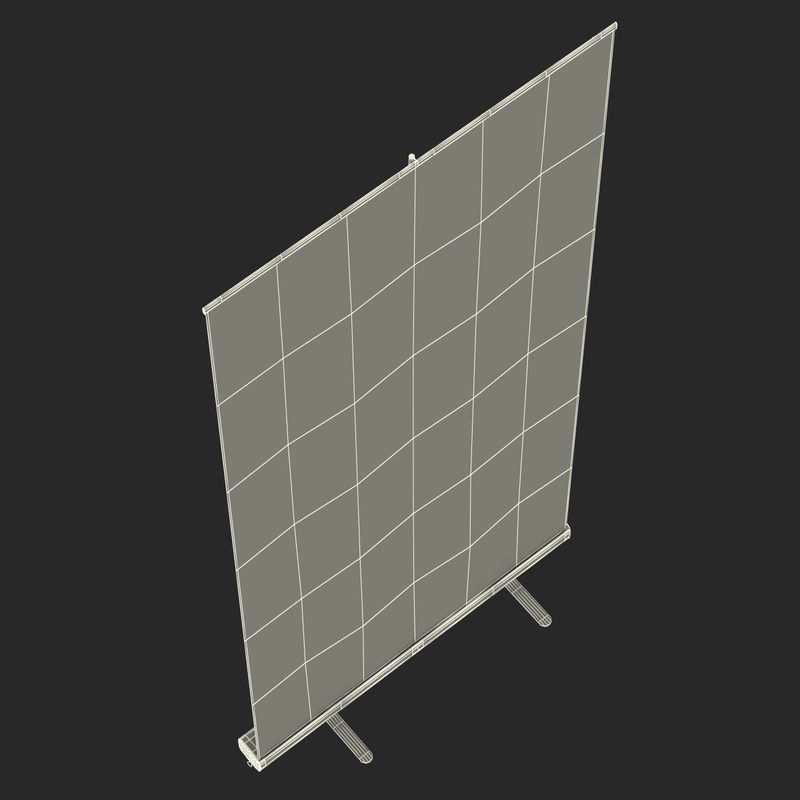 3d banner stand 2 model
