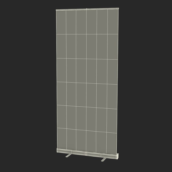 3d banner stand 2 model