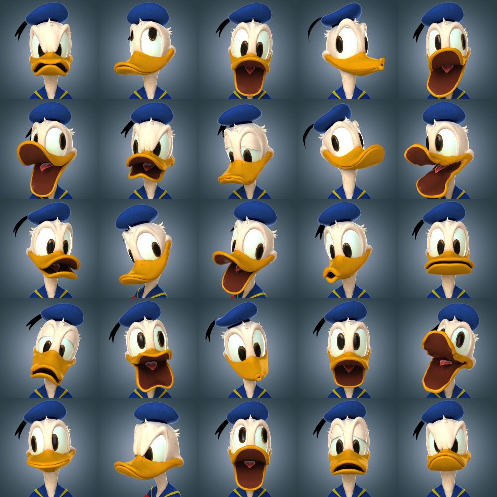 donald duck 3d model
