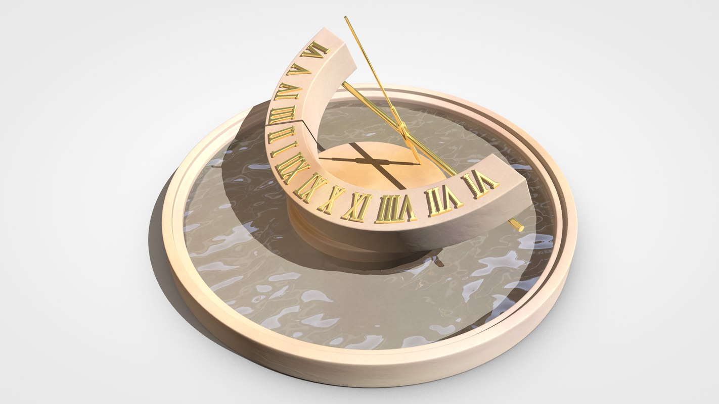c4d sun dial clock