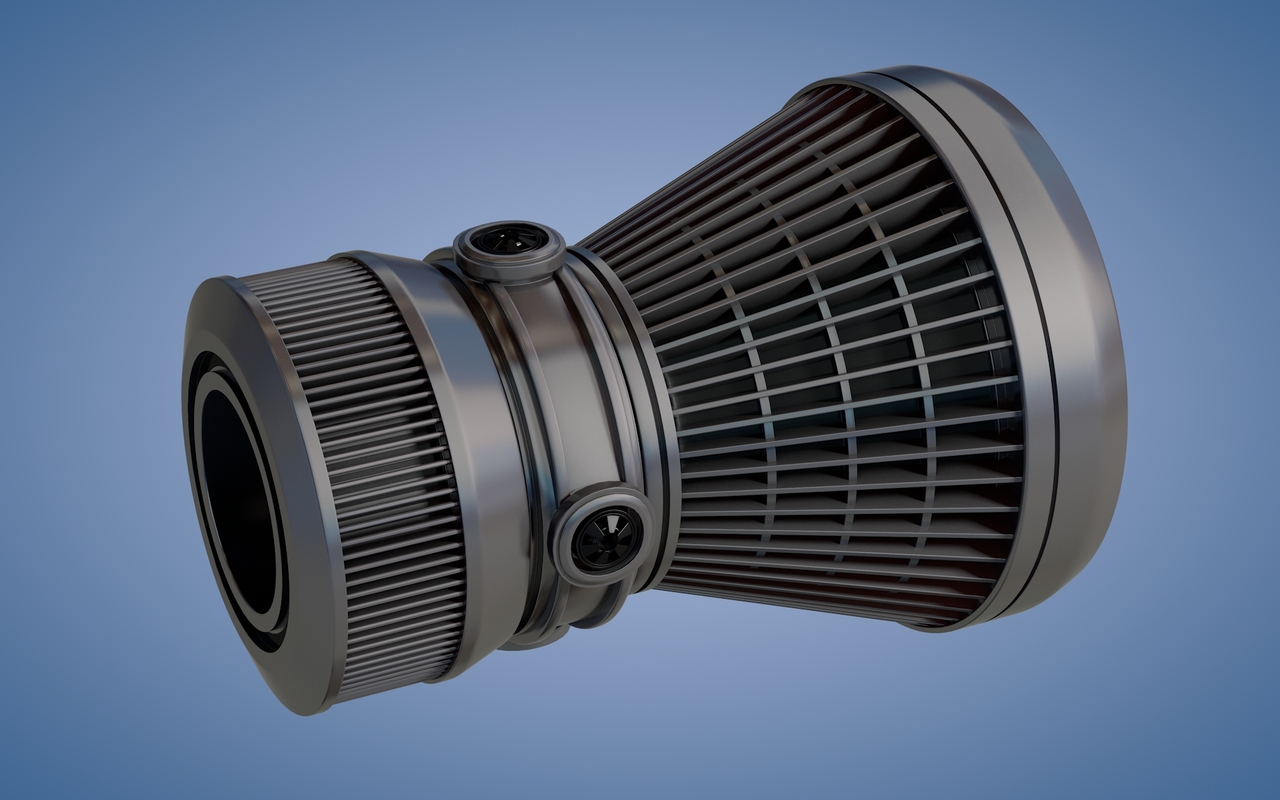 spaceship thruster engine c4d