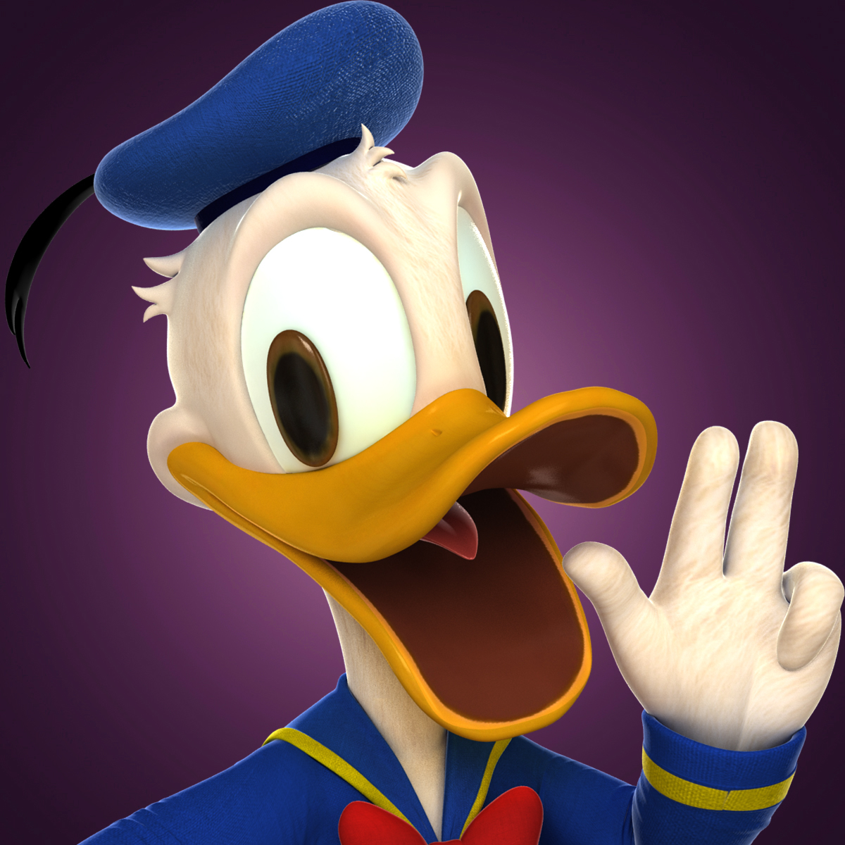 3d mickey donald model
