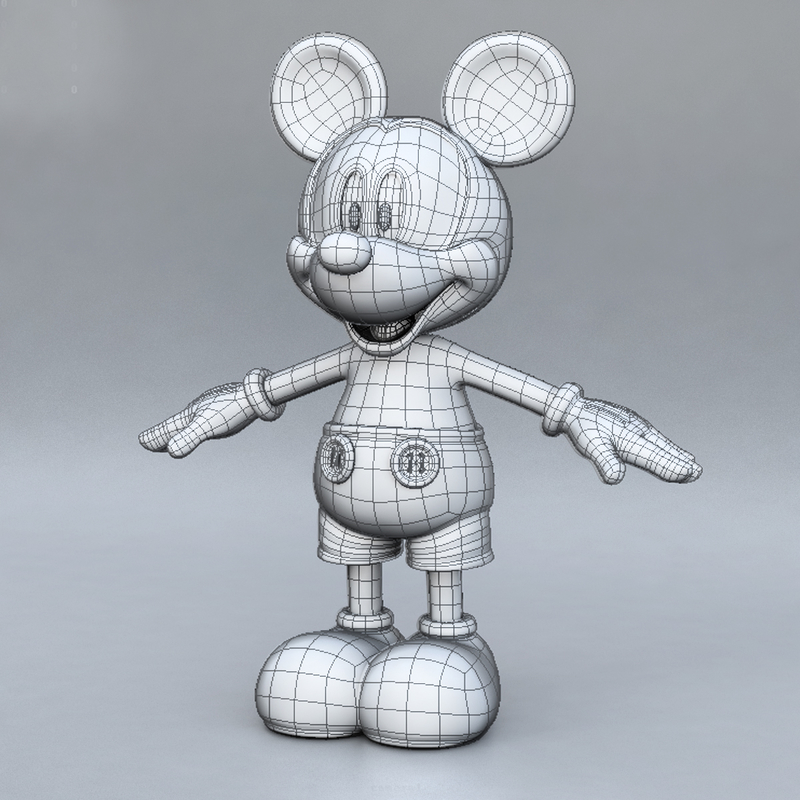 3d mickey donald model