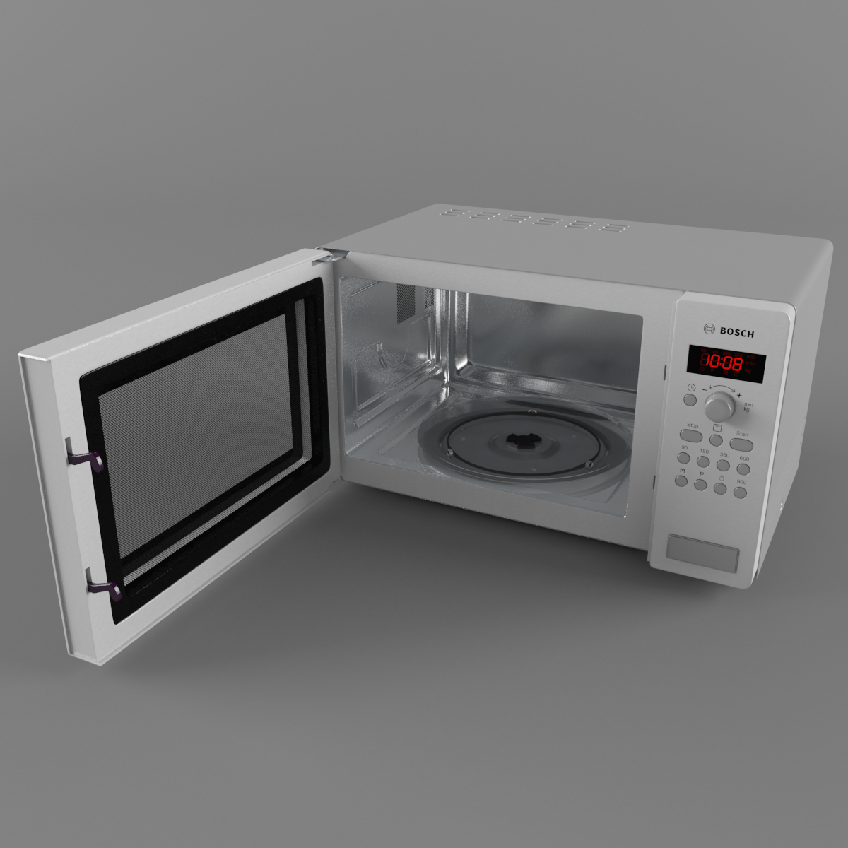 microwave oven bosch 3d model