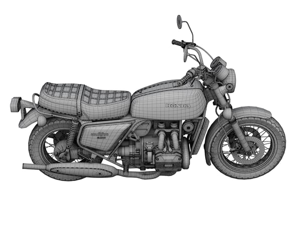3d honda gl1000 goldwing 1975