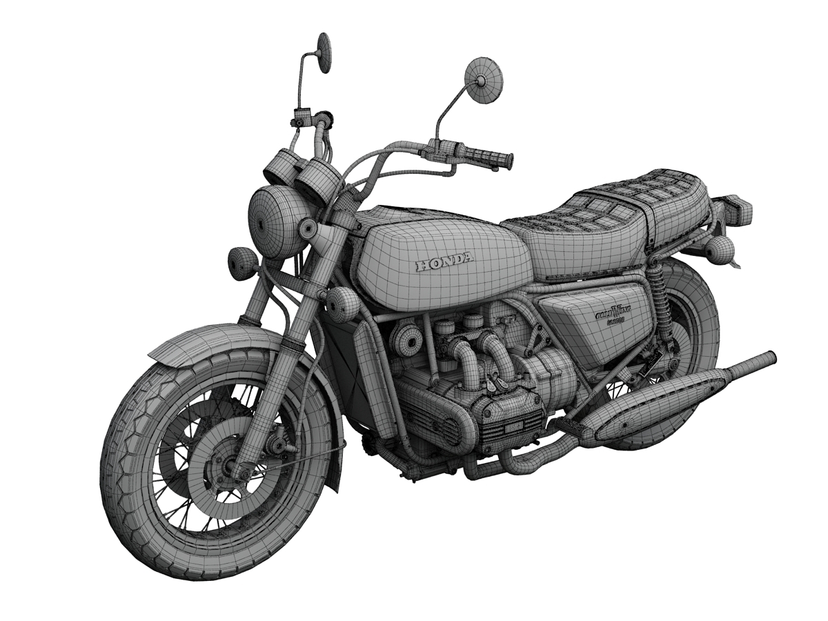 3d honda gl1000 goldwing 1975