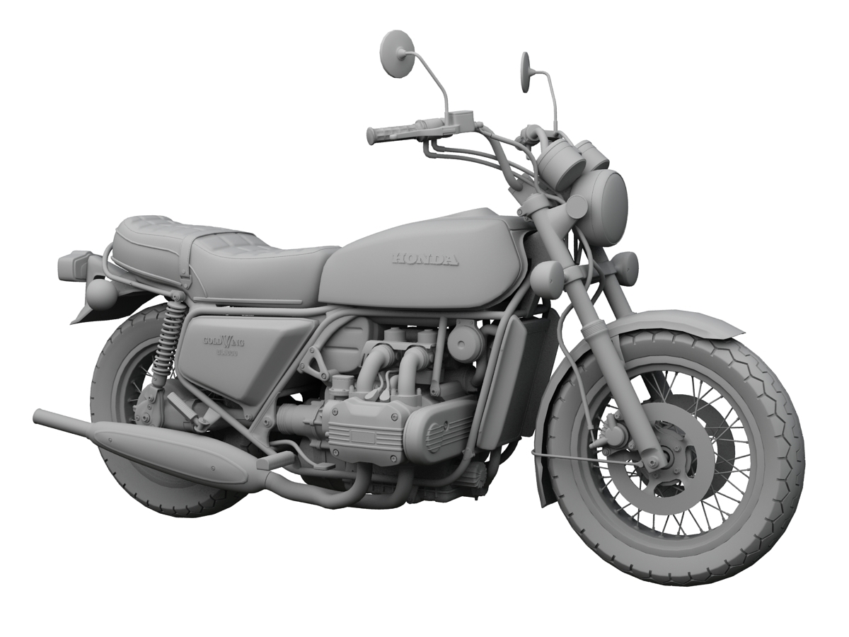 3d honda gl1000 goldwing 1975
