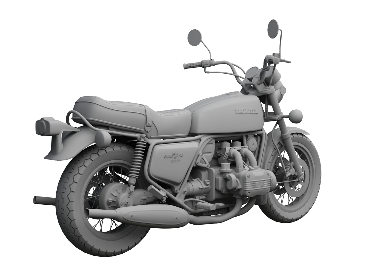 3d honda gl1000 goldwing 1975
