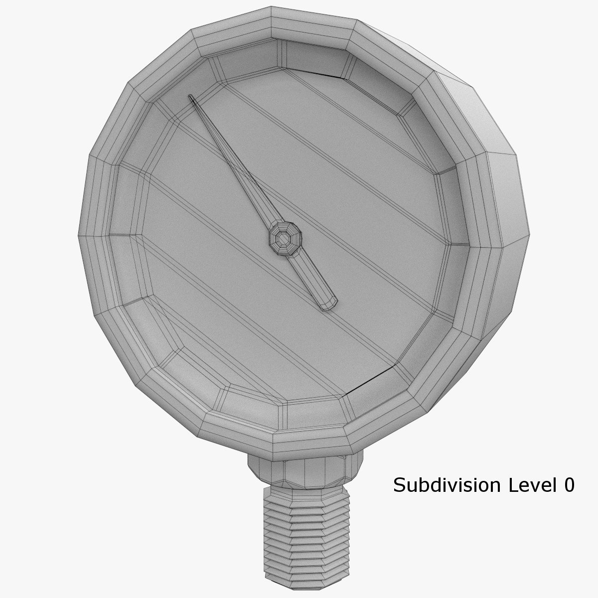 pressure gauge 3d model