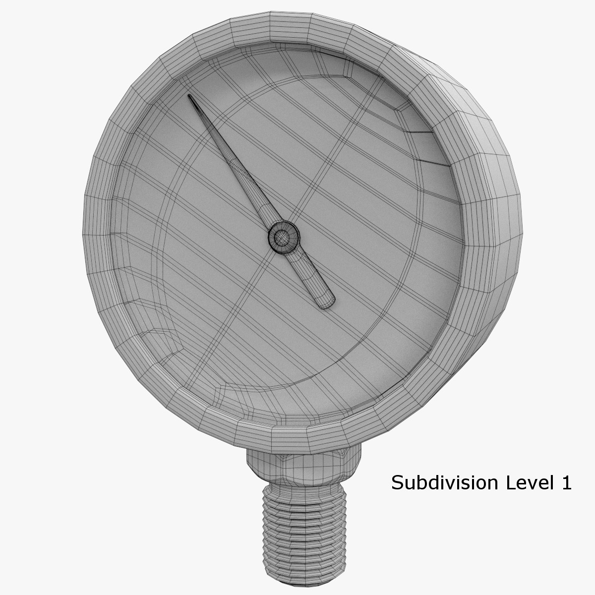 pressure gauge 3d model