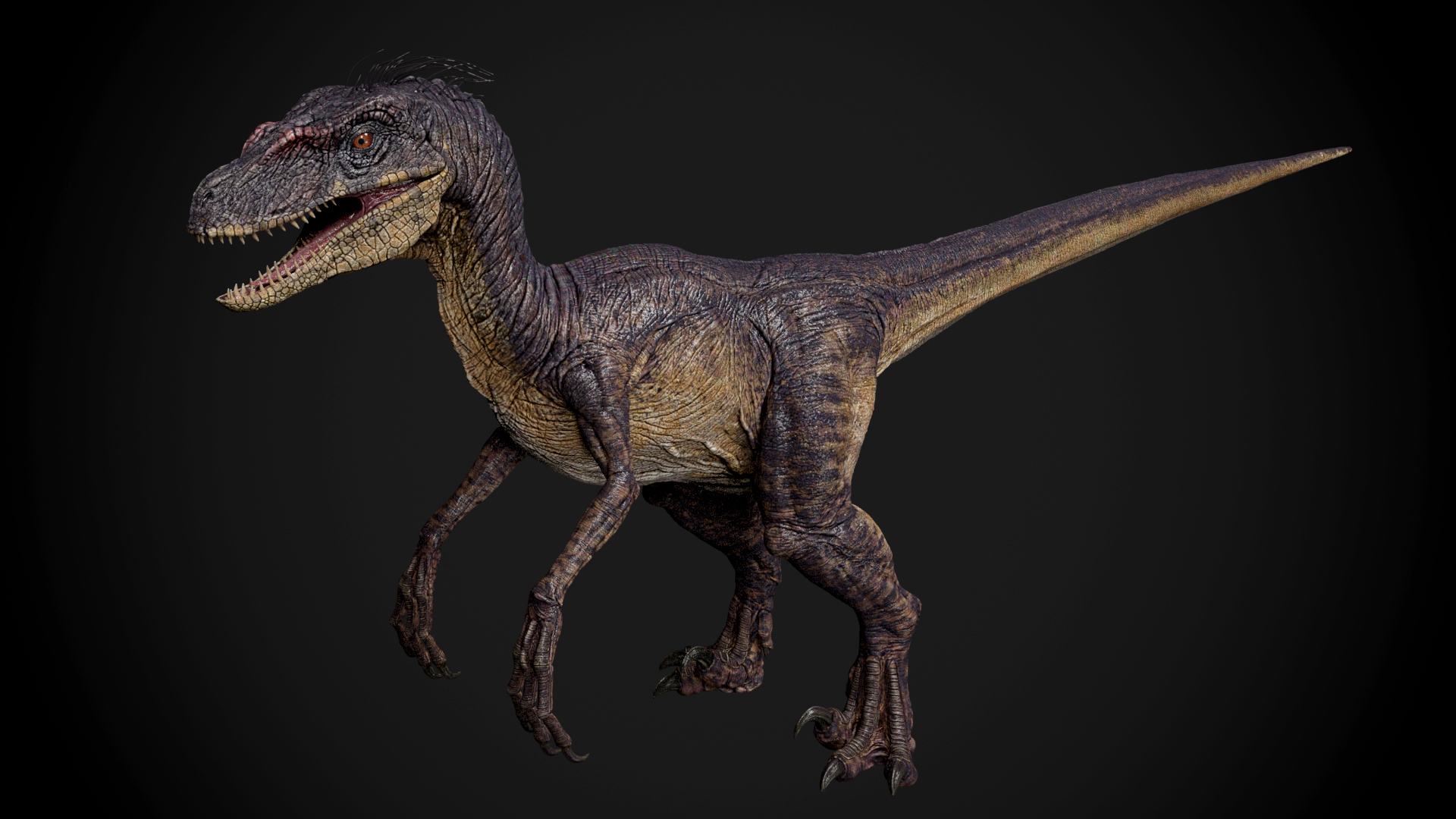 3dsmax velociraptor raptor