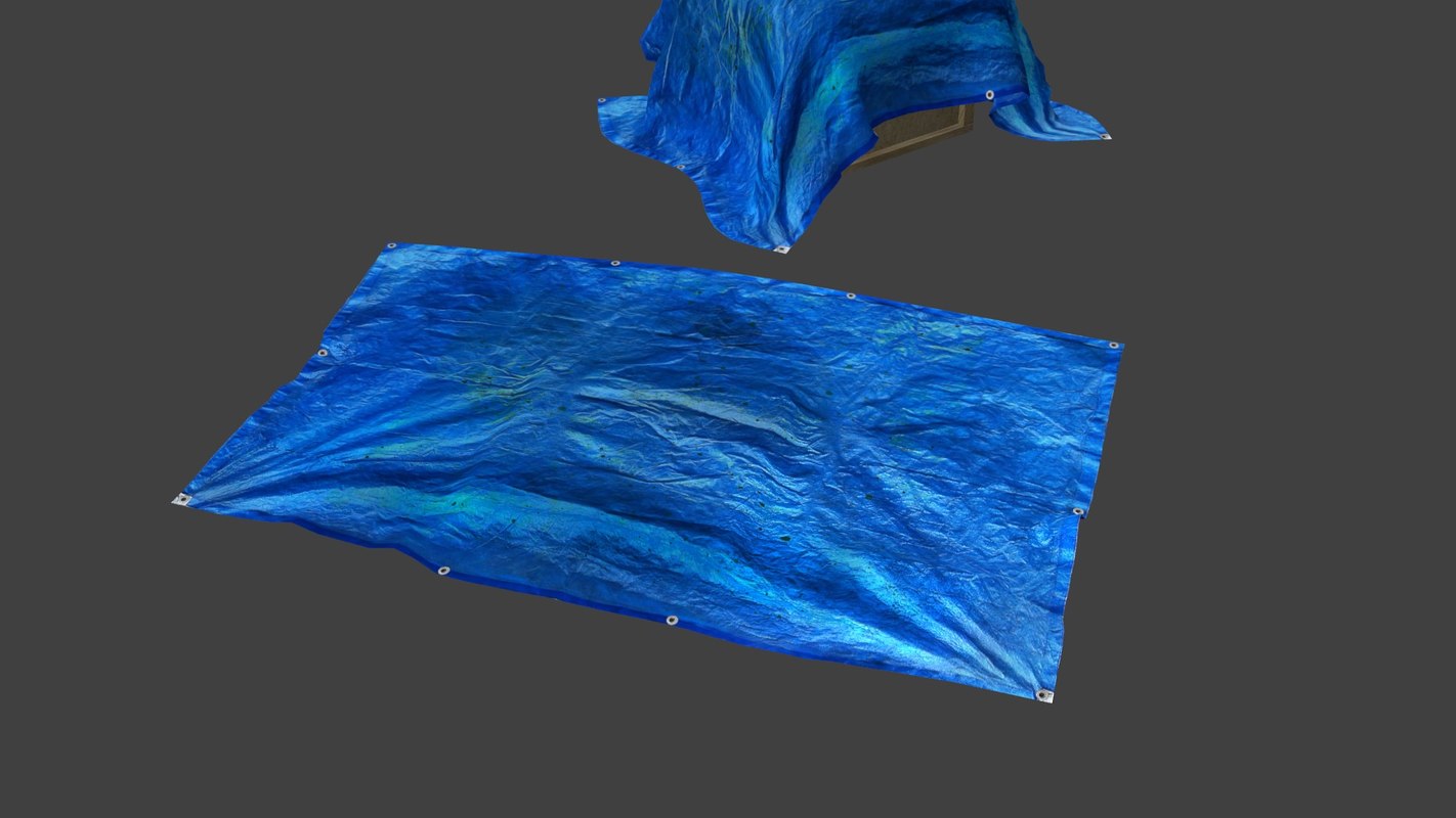 3d model tarp crate
