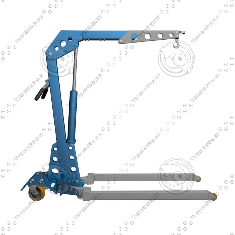 3d model crane lifting