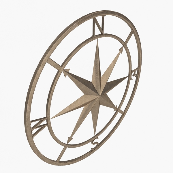 compass rose 3d max