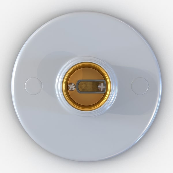 3d light bulb socket