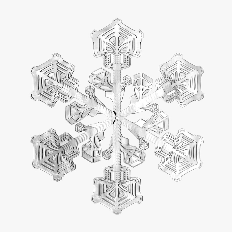 3d snowflake 2