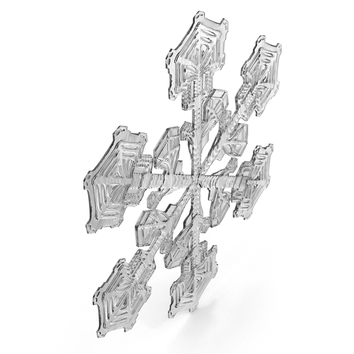 3d snowflake 2