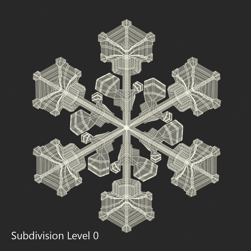 3d snowflake 2