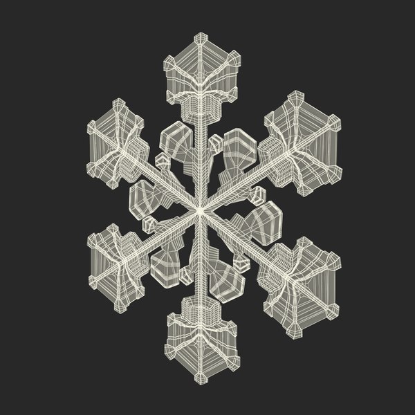 3d snowflake 2