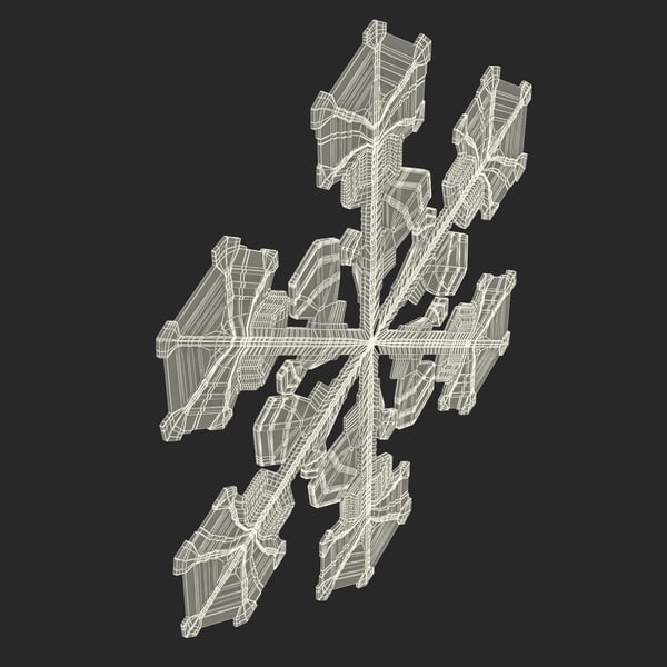 3d snowflake 2
