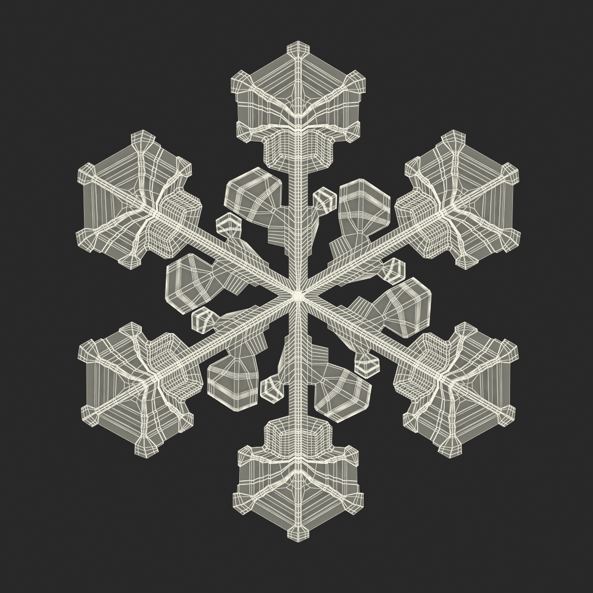 3d snowflake 2
