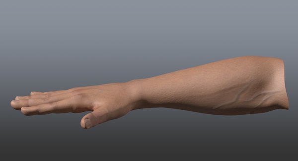 rig hand male 3d c4d