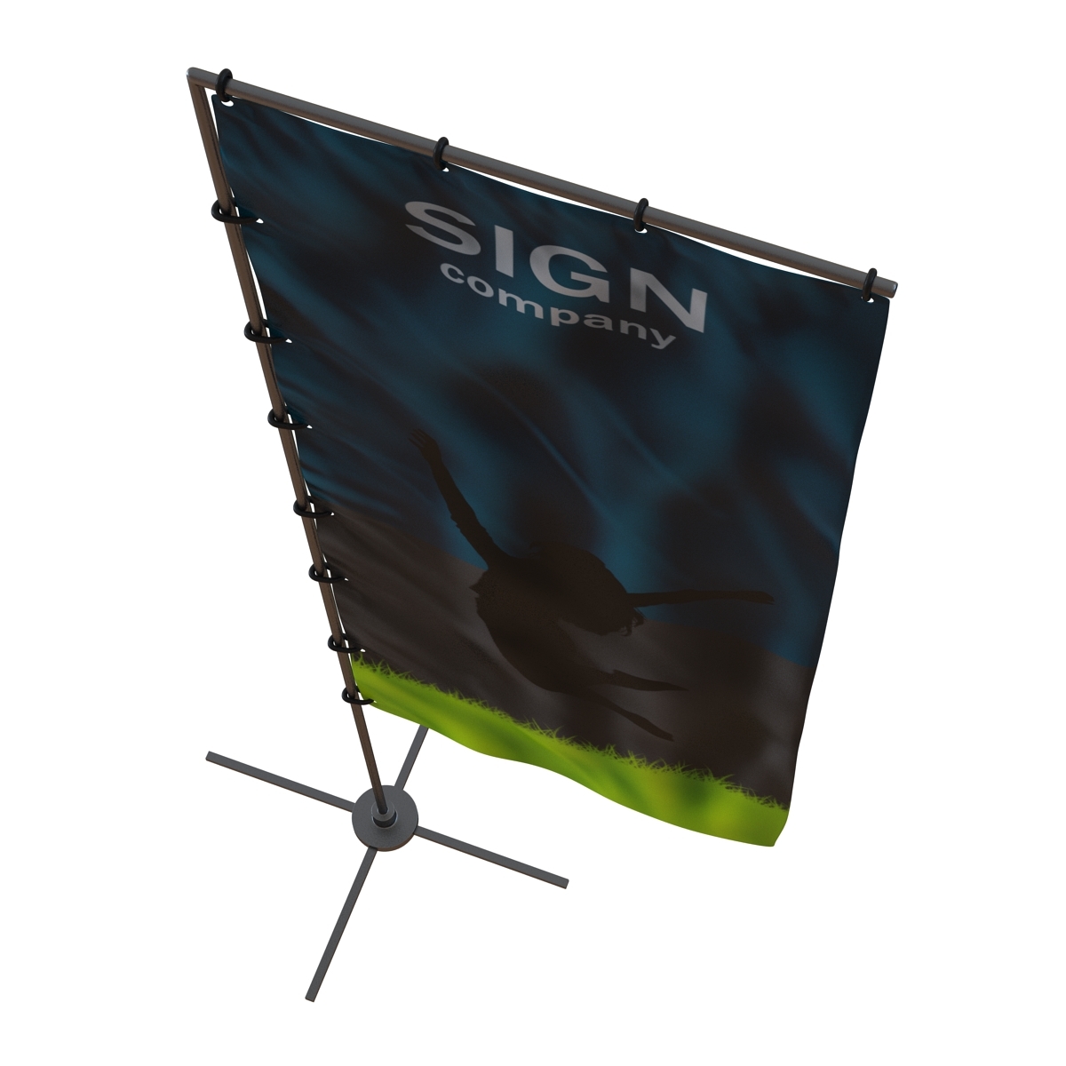 3ds max banner stand 5