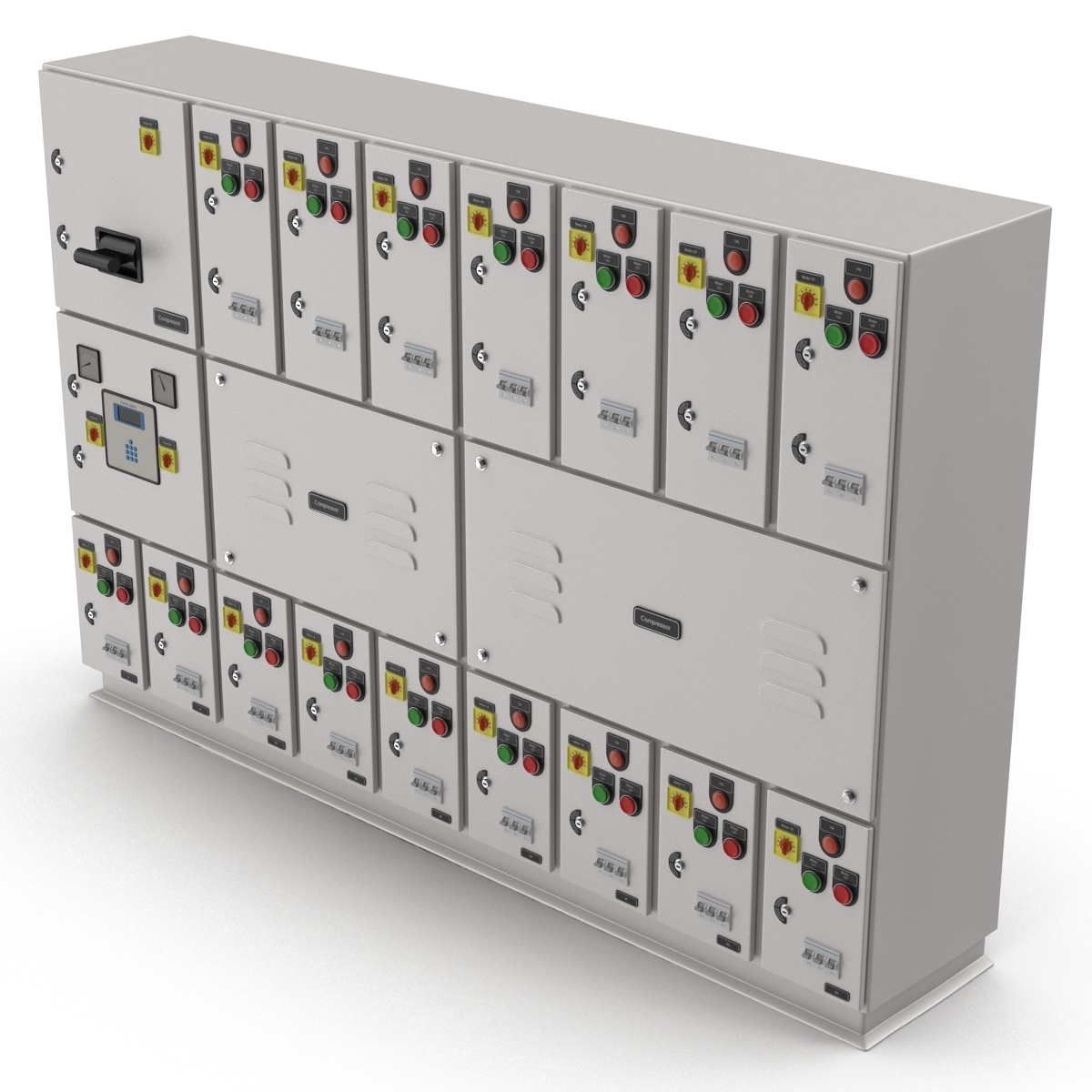 3d industrial electrical panel model
