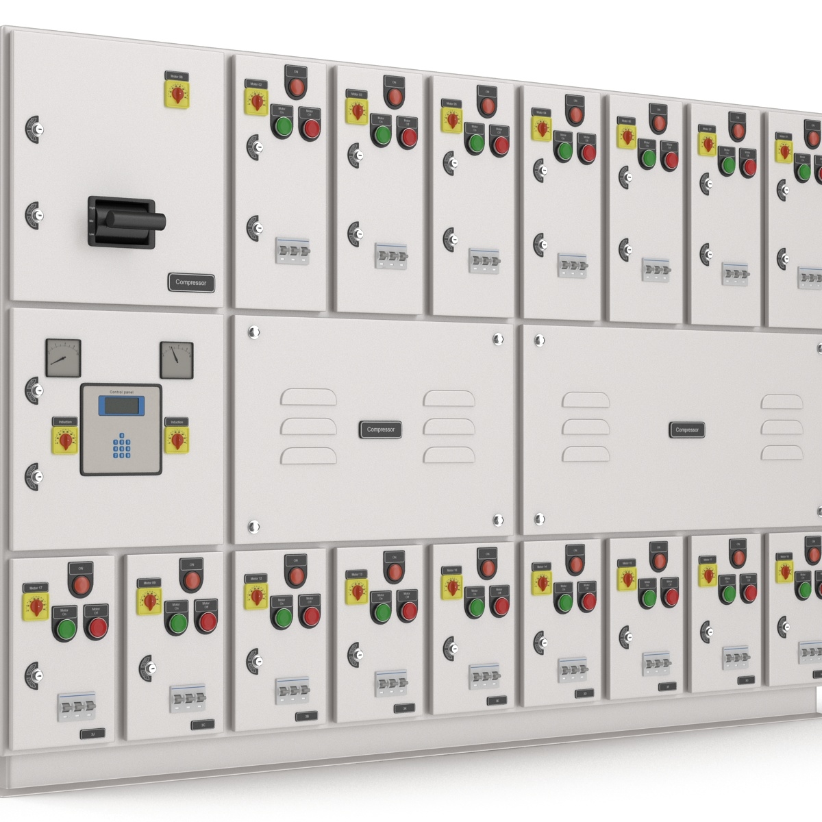3d industrial electrical panel model