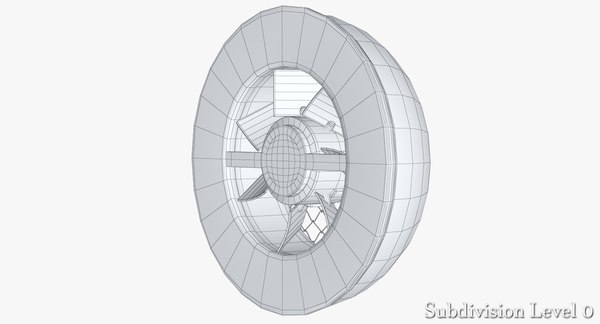3d model indoor fan