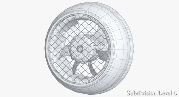 3d model indoor fan