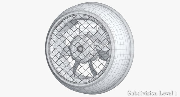 3d model indoor fan