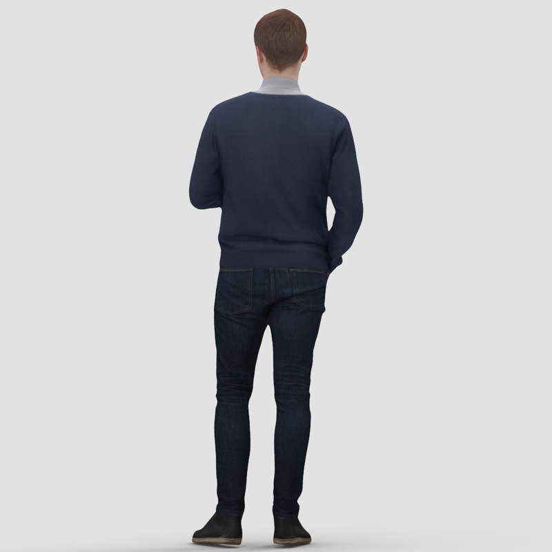 human standing man 3ds