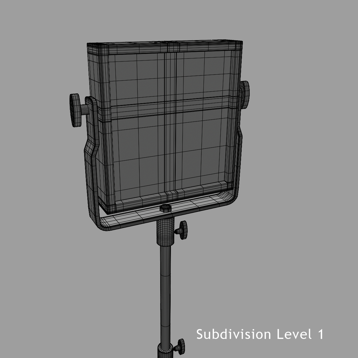led light panel 3d model