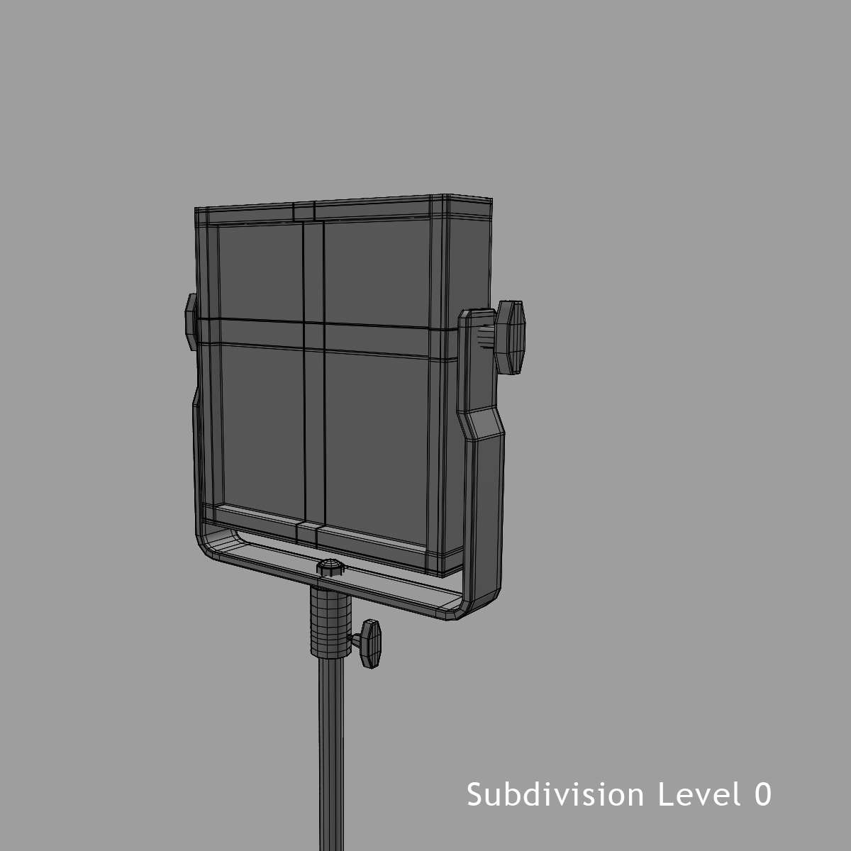 led light panel 3d model