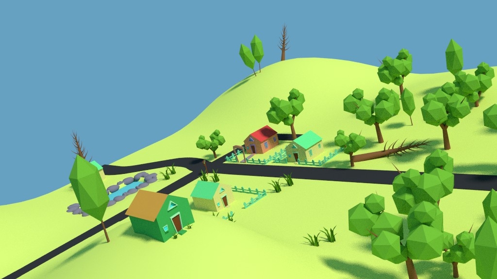 cartoon land obj free