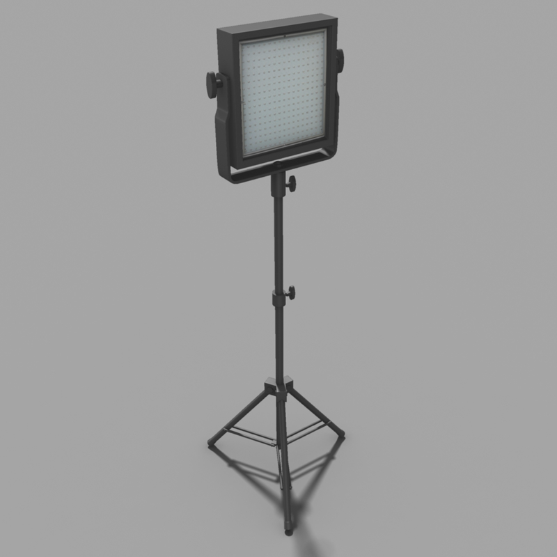 led light panel 3d model