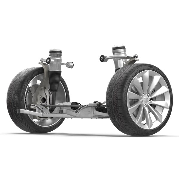 tesla s suspension 2 3d max